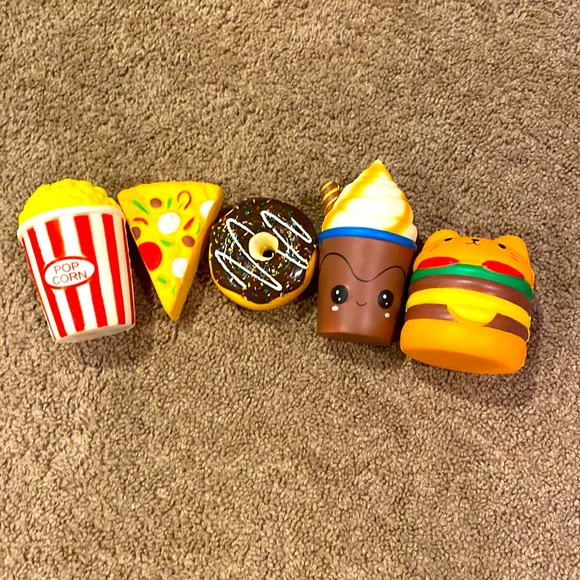 Source Unknown | Toys | 5 Squishy Fake Foods | Poshmark